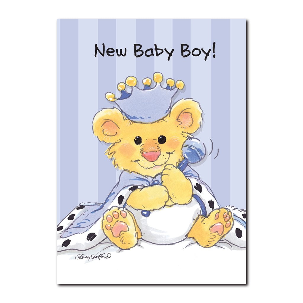 Lion Cub Baby Congrats Card - Walmart.com