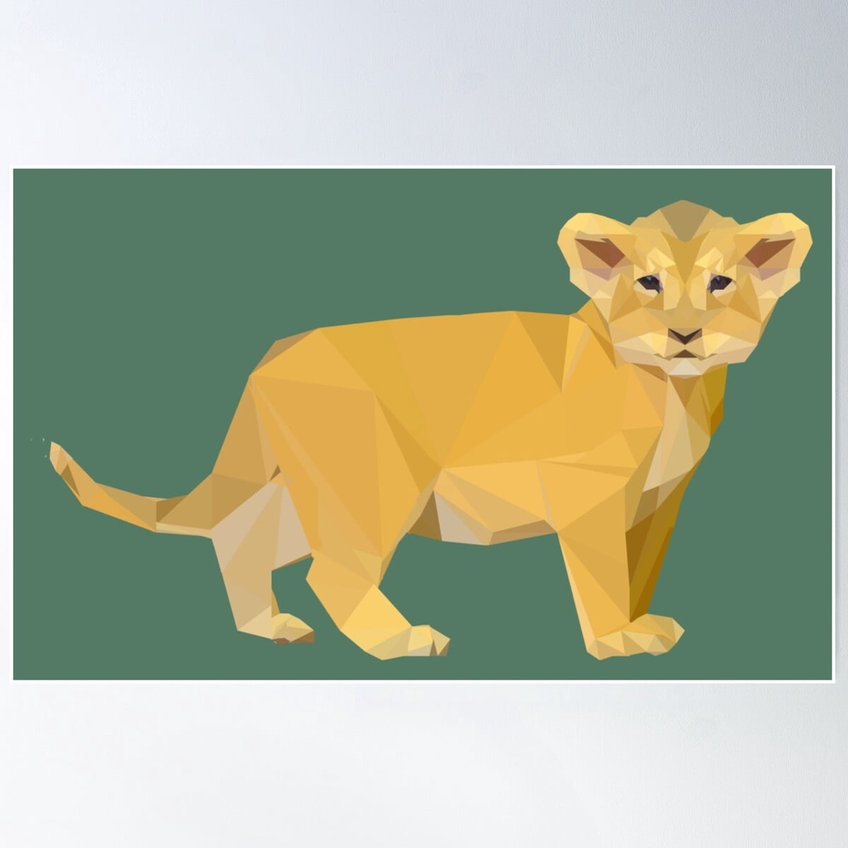 Lion Cub Poster Wall Art, Modern Wall Decor For Living Room Bedroom ...