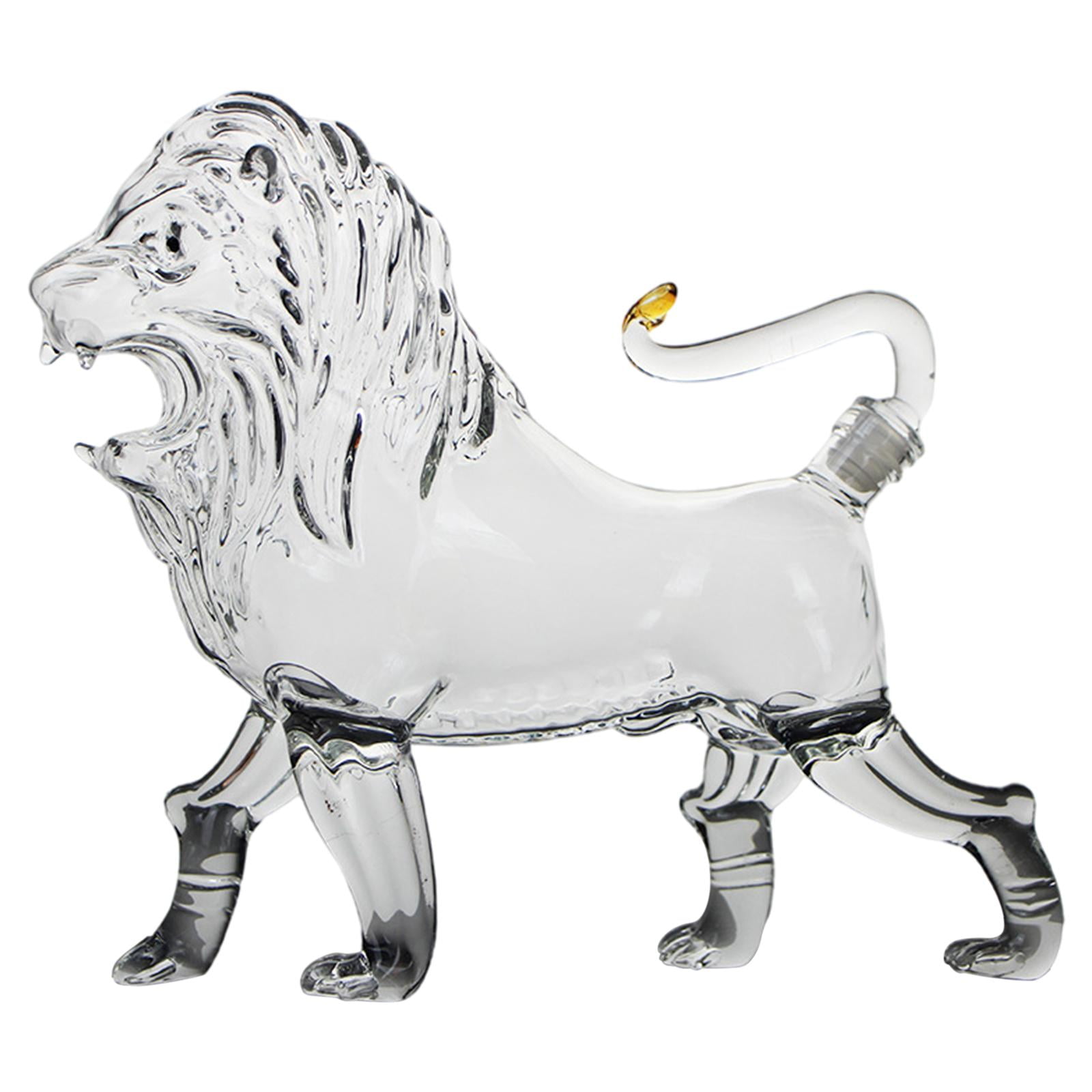 Lion Decanter Crystal Glass Whisky Decanter Bottle Lion Shaped Bottle ...