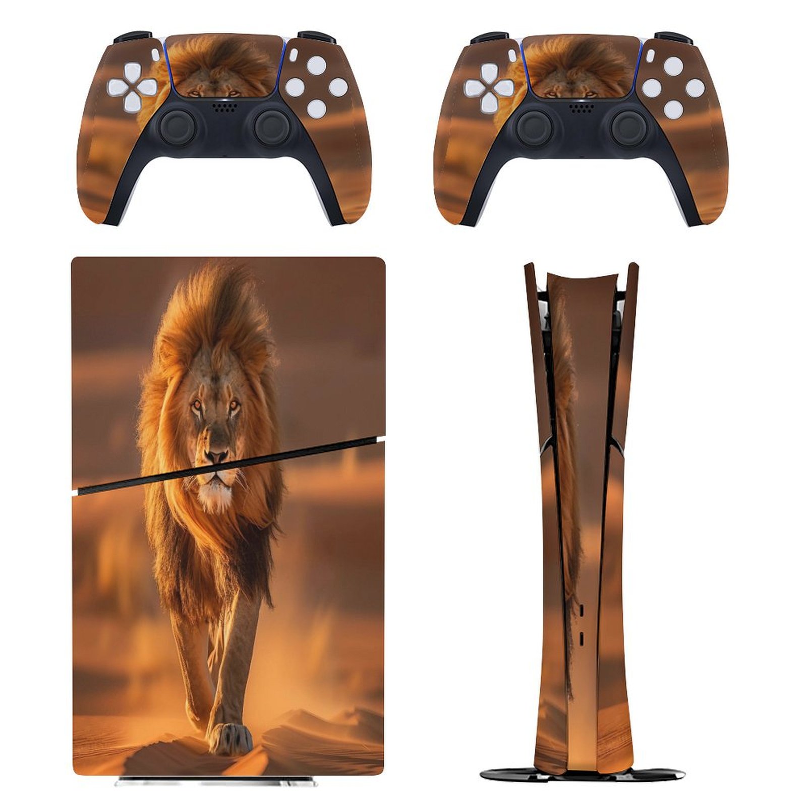Lion Desert PS5/PS5 Pro/PS5 Slim Digital Disc Skin Sticker For Console ...