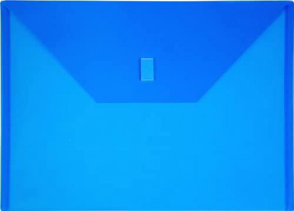 Lion Design-R-Line Poly Envelope,9 3/8 x 13 Inches, Transparent Blue ...
