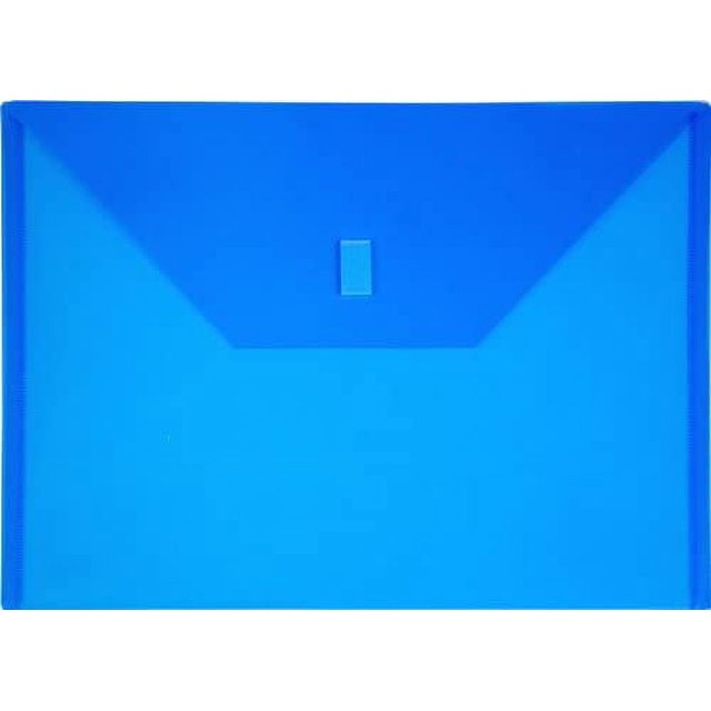 Lion Design-R-Line Poly Envelope,9 3/8 x 13 Inches, Transparent Blue ...