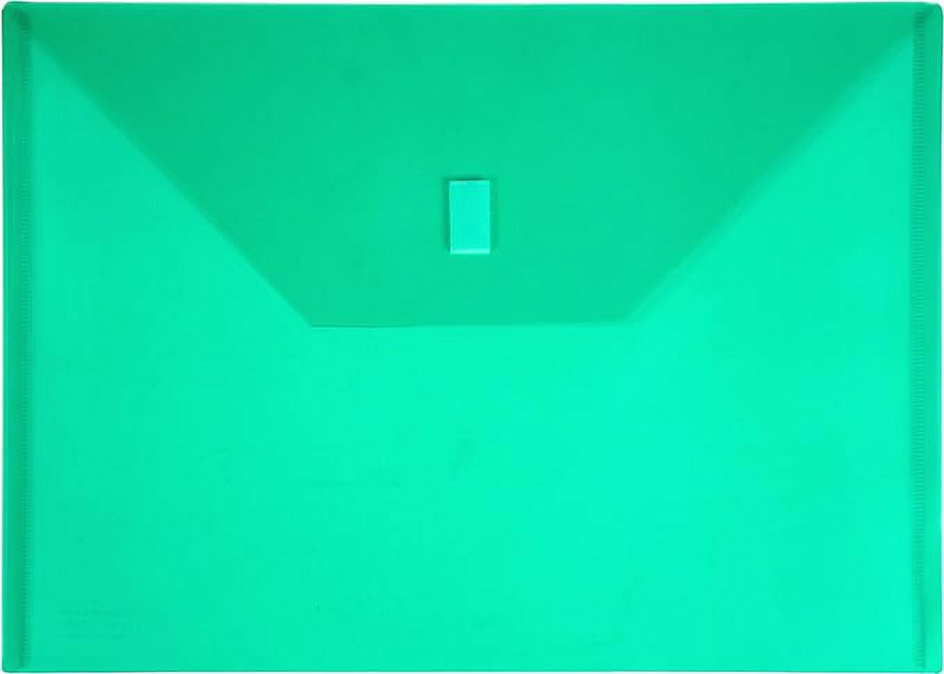 Lion Design-R-Line Poly Envelope,9 3/8 x 13 Inches, Transparent Green ...