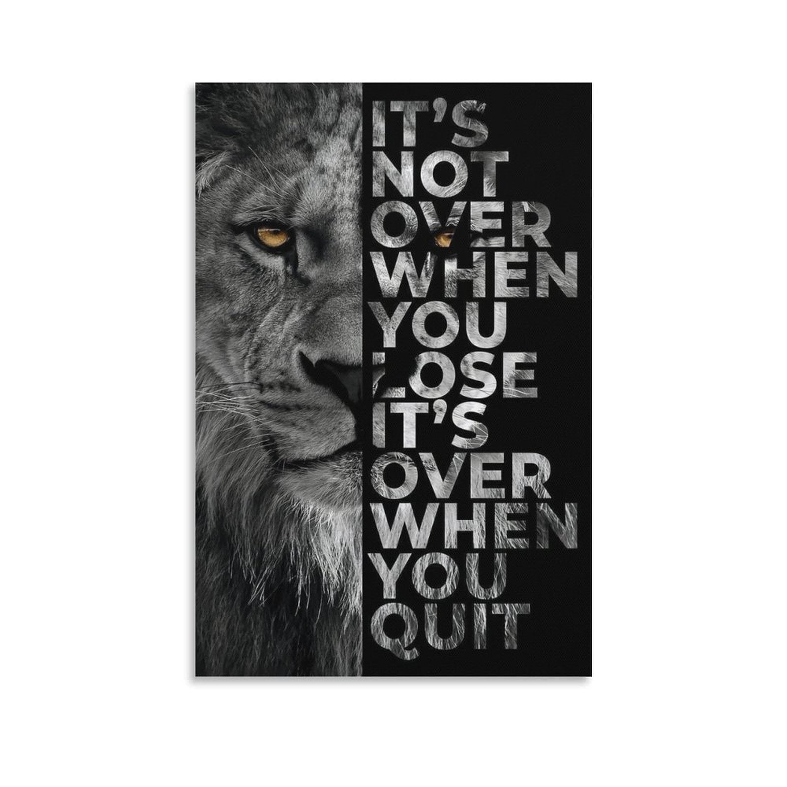 Lion Entrepreneur Quotes Its Not Over When You Lose Room Aesthetic ...