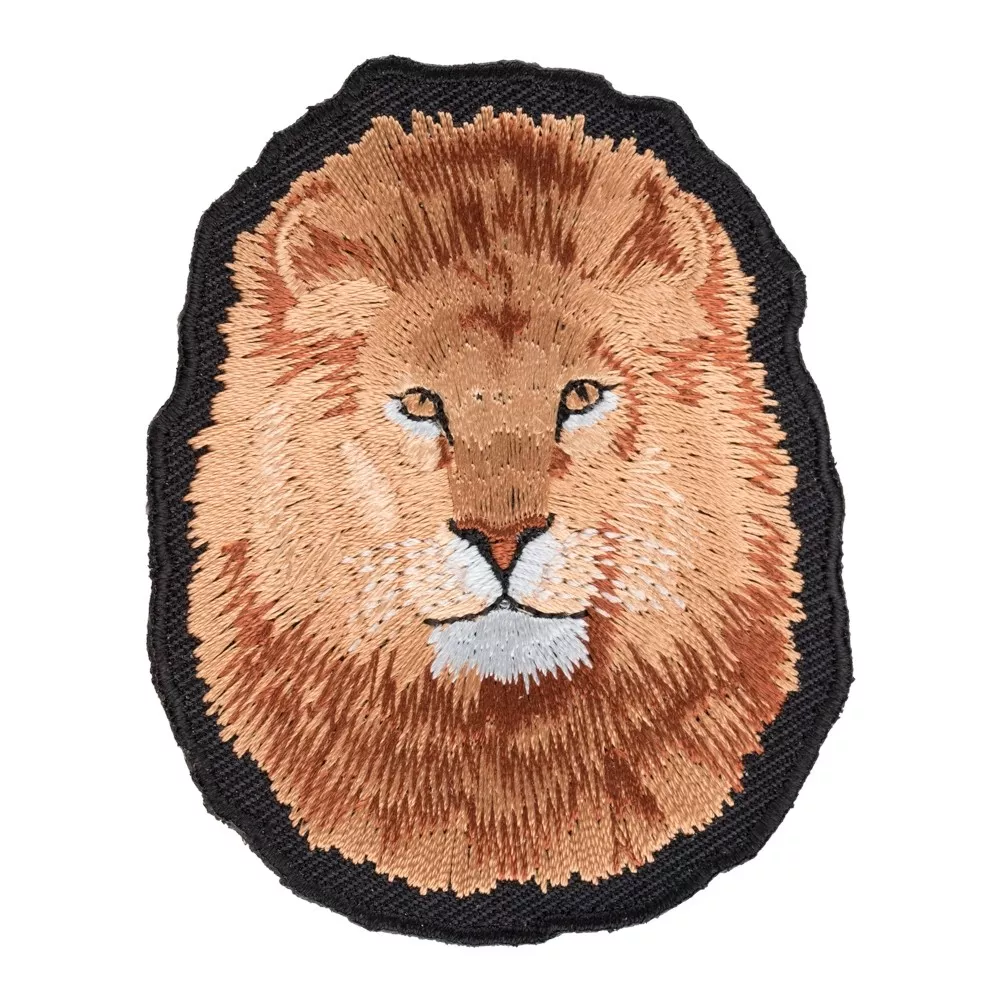 Lion Face Close Up Patch, Wild Jungle Animals & Lion Patches - Walmart.com