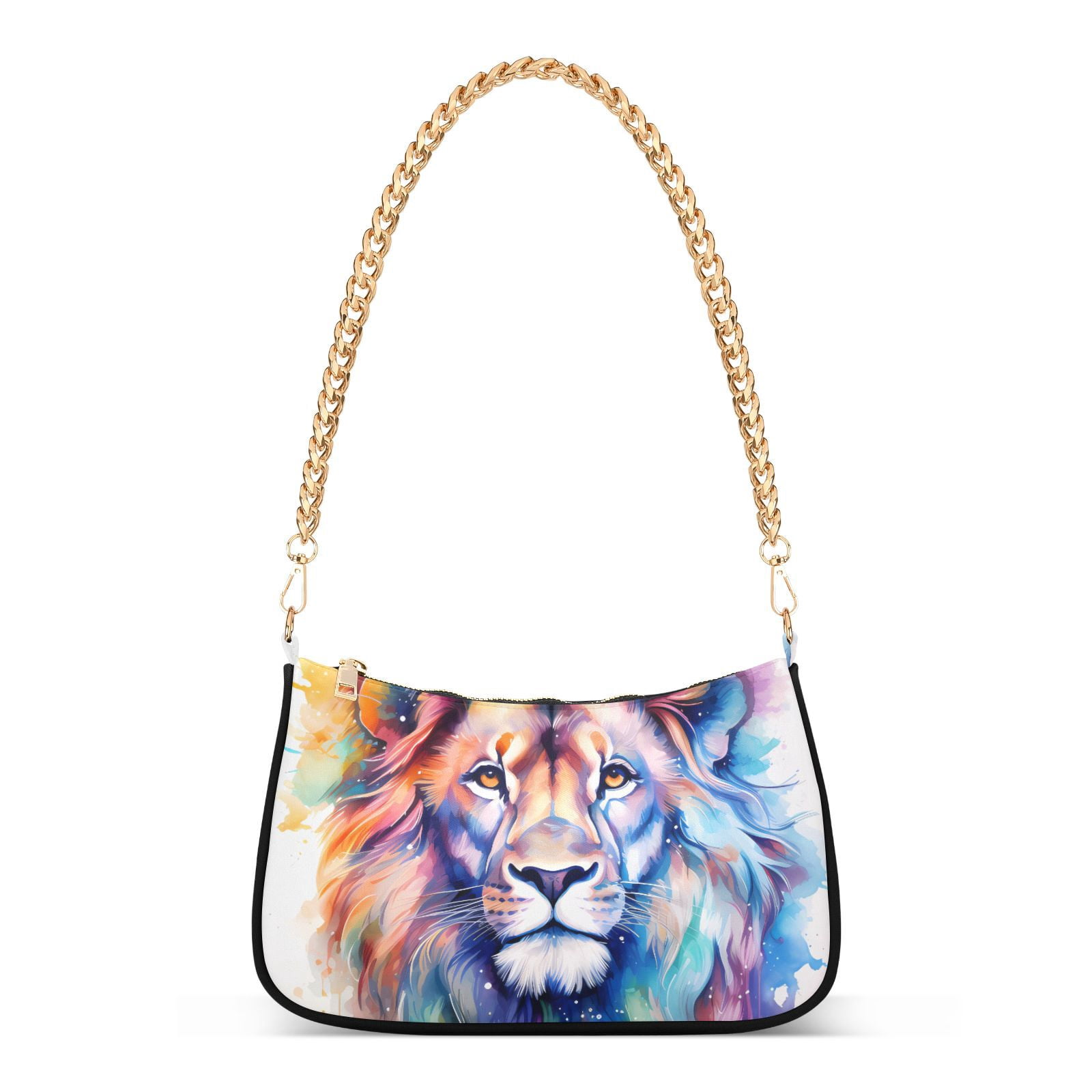 Lion Face by PaintingWomen Small Shoulder Bag Crossbody Tote Hobo Bags ...