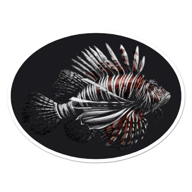 Lion Fish Sticker Phone Decal Water Bottle Stickers Car Decals, Laptop ...
