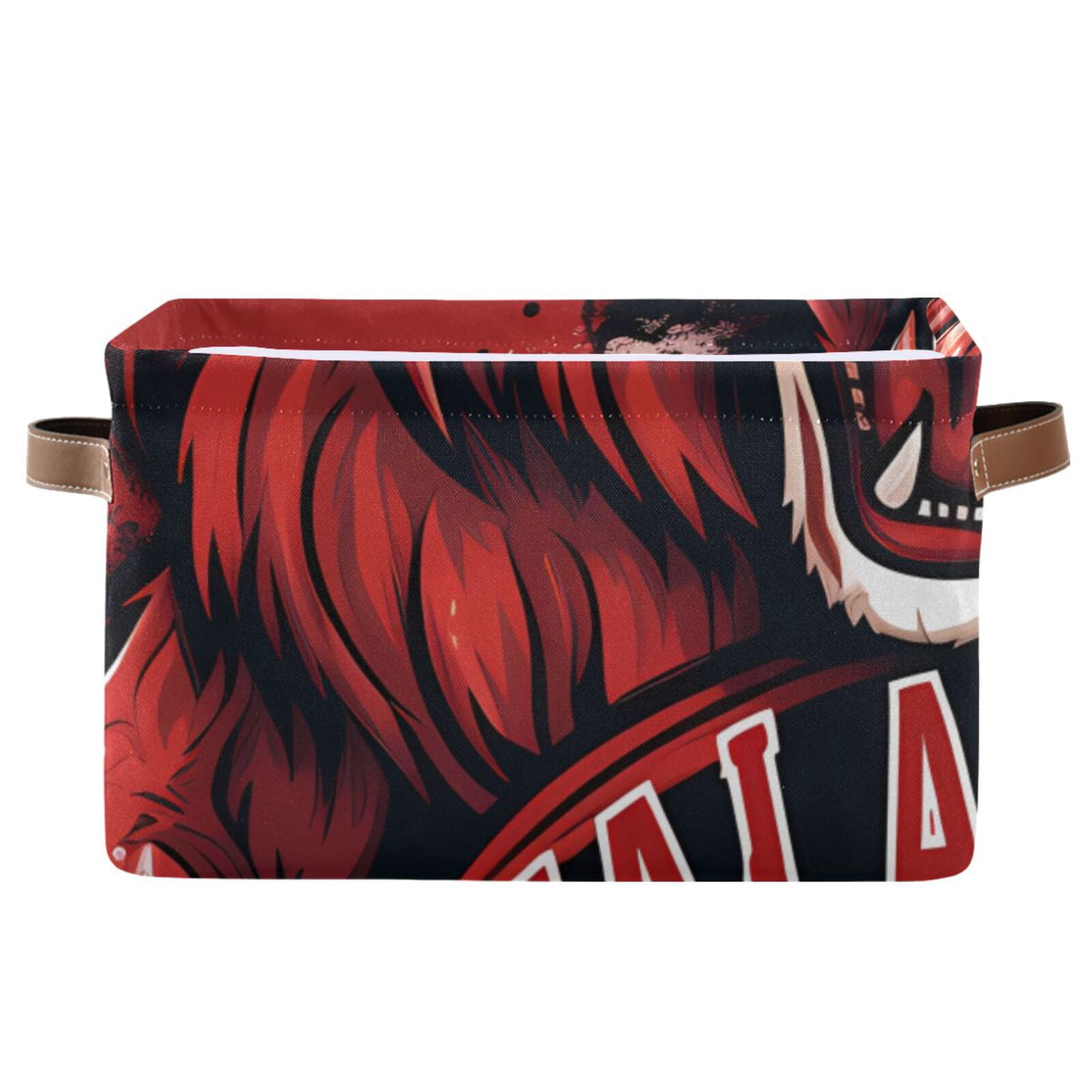 Lion Football Storage Bins Baskets With Handles Storage Box Clothes ...
