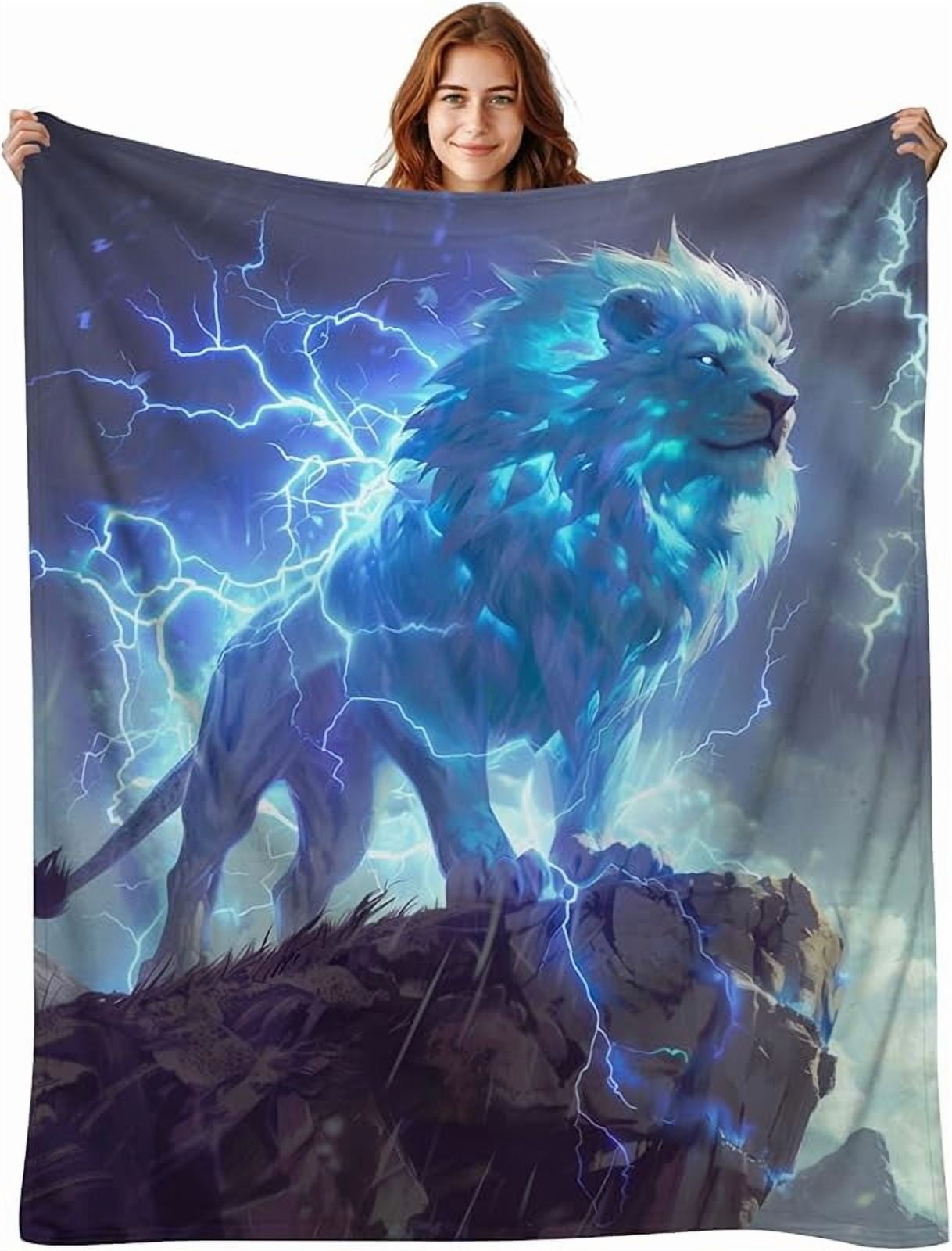 Lion Gifts Blanket, Cool Lions Blankets for Adults Kids, Lions Gifts ...