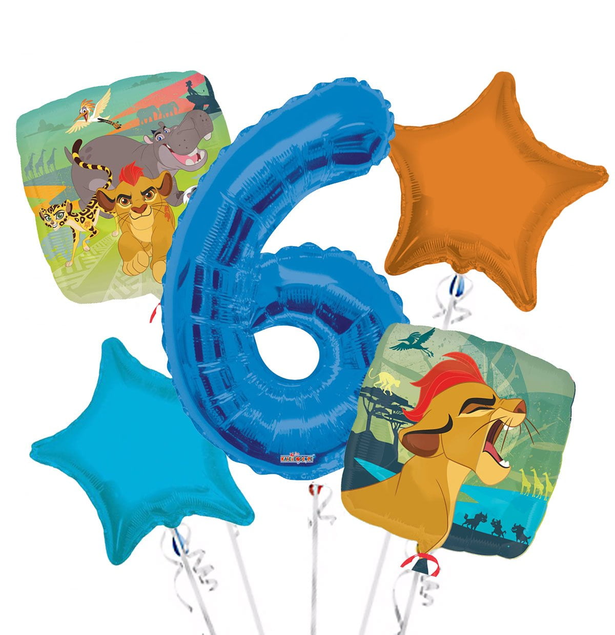 Lion Guard Balloon Bouquet 6th Birthday 5 pcs - Party Supplies ...
