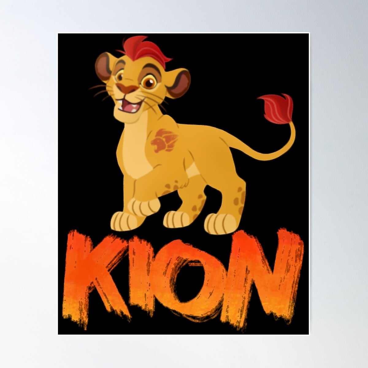 Lion Guard-Kion Poster Wall Art, Modern Wall Decor For Living Room ...