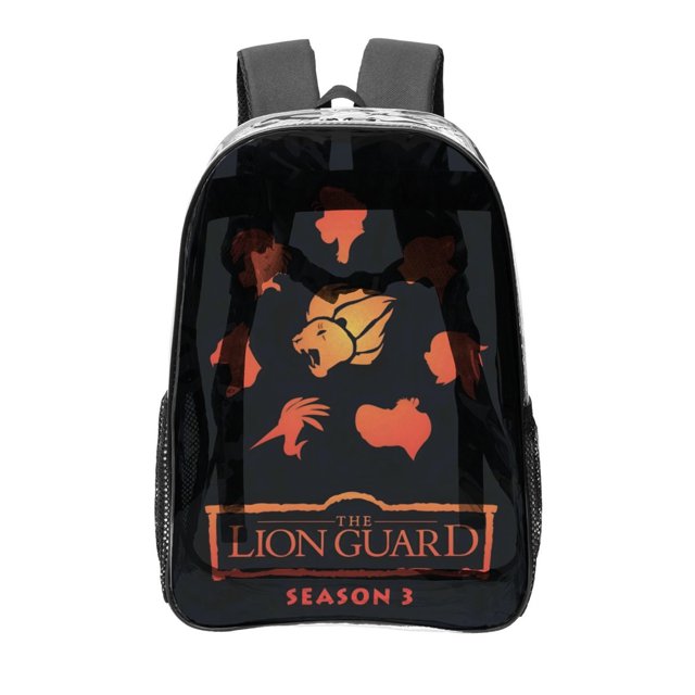 Lion Guard Pattern Transparent Backpack Lightweight And fashionable ...