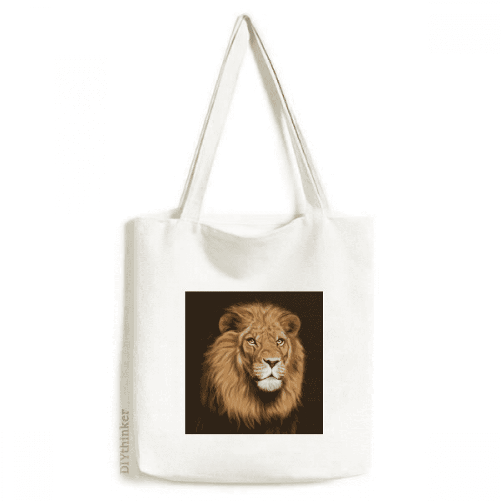 Lion Hair Africa Forest Art Deco Fashion Tote Canvas Bag Shopping ...