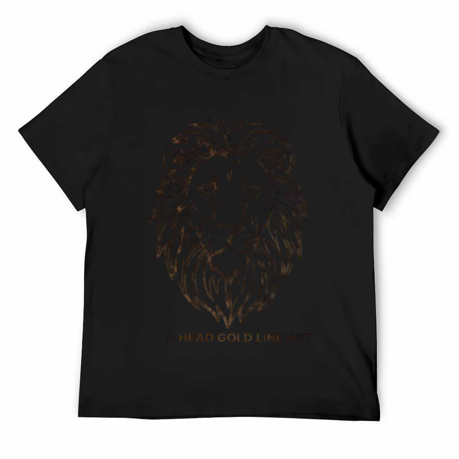 Lion Head Gold Line Artt shirt design chicken T-Shirt Cheerleader Love ...