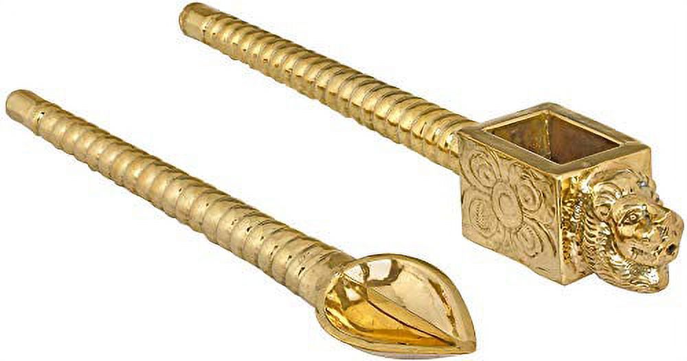 Lion Head Homa Spoon Set for Vedic Sacrifices (Yajna) - Brass Statue ...