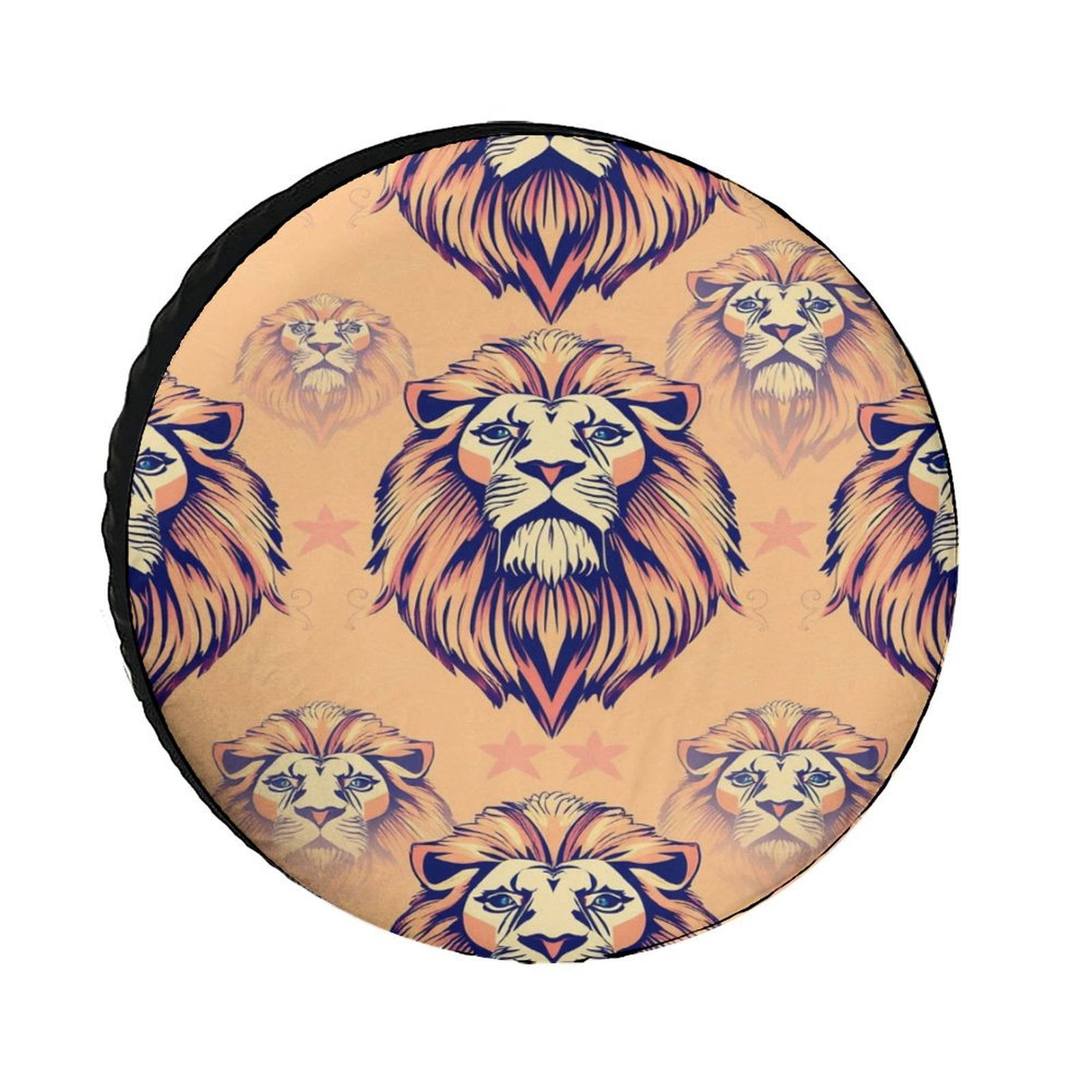 Lion Head Pattern Spare Tire Cover Weatherproof Wheel Camper Protectors ...