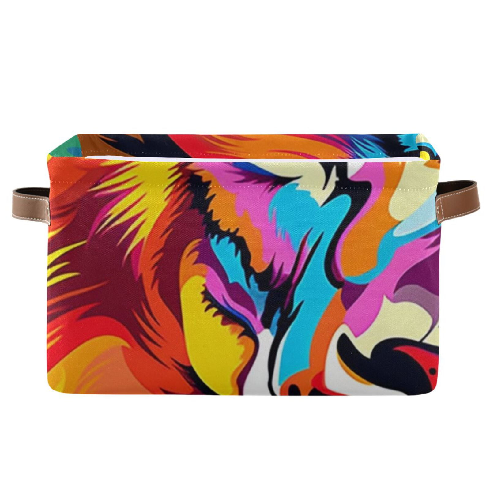 Lion Head Storage Bins Baskets With Handles Storage Box Clothes ...