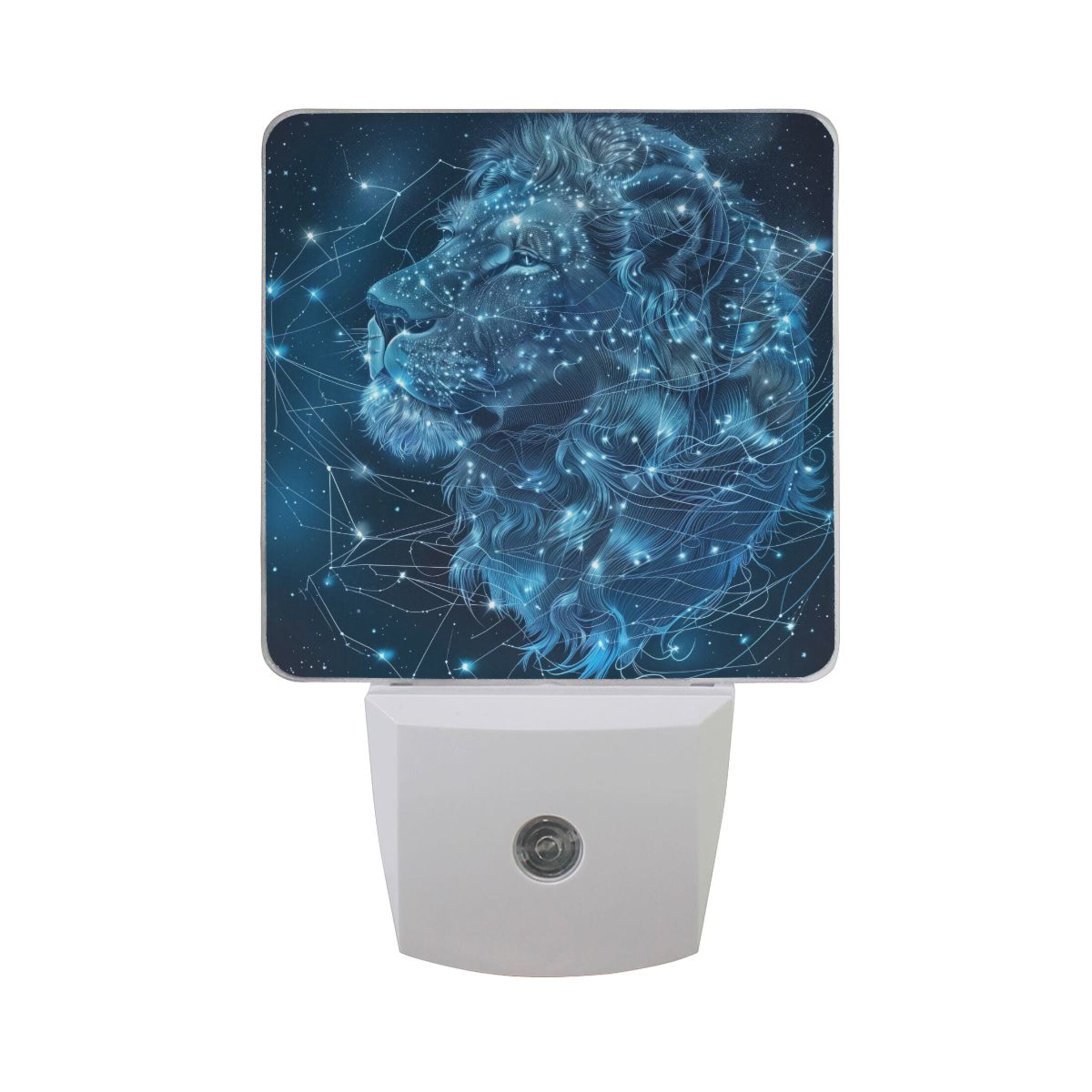 Lion Head and Star Night Light 2 Pack LED Nightlight Plug into Wall ...