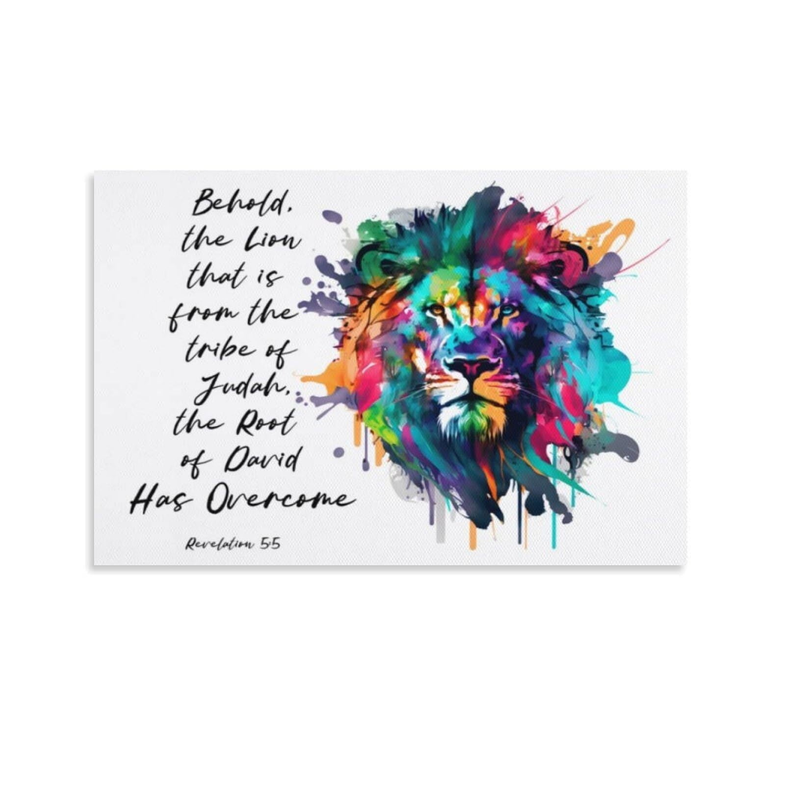 Lion of Judah Canvas Christian Homes Canvas Wall Art Jesus Symbolic ...