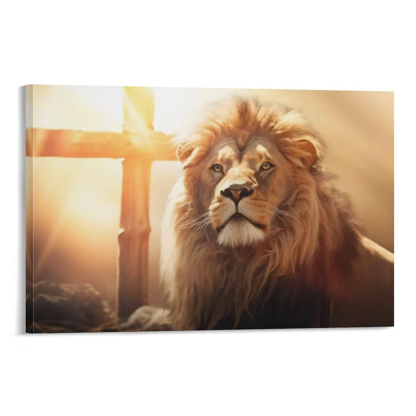 Lion of Judah Canvas Christian Homes Canvas Wall Art Jesus Symbolic ...