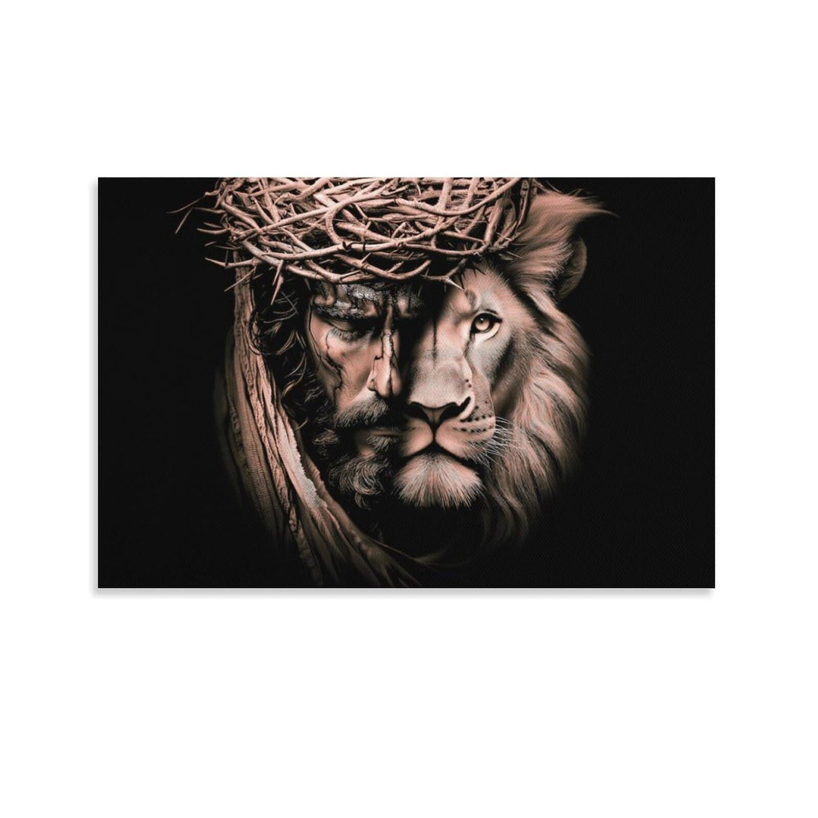 Lion of Judah Canvas Christian Homes Canvas Wall Art Jesus Symbolic ...