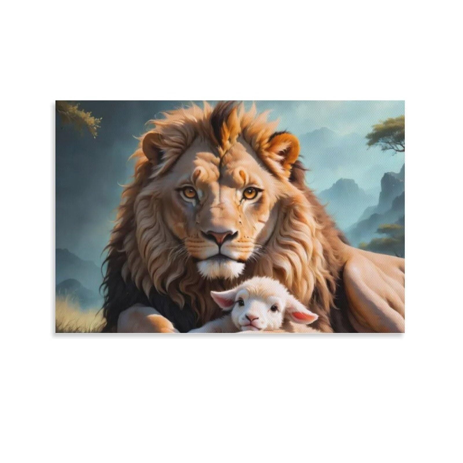 Lion of Judah Canvas Christian Homes Canvas Wall Art Jesus Symbolic ...