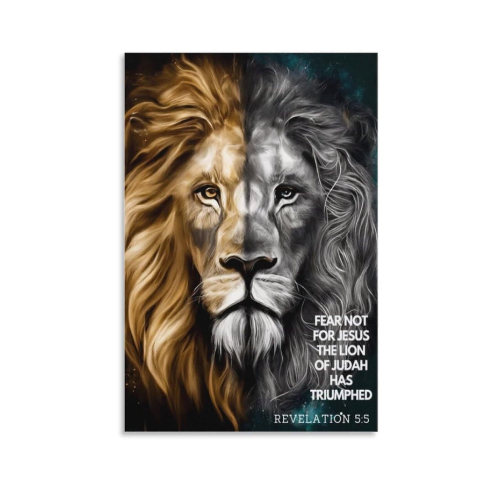 Lion of Judah Canvas Christian Homes Canvas Wall Art Jesus Symbolic ...