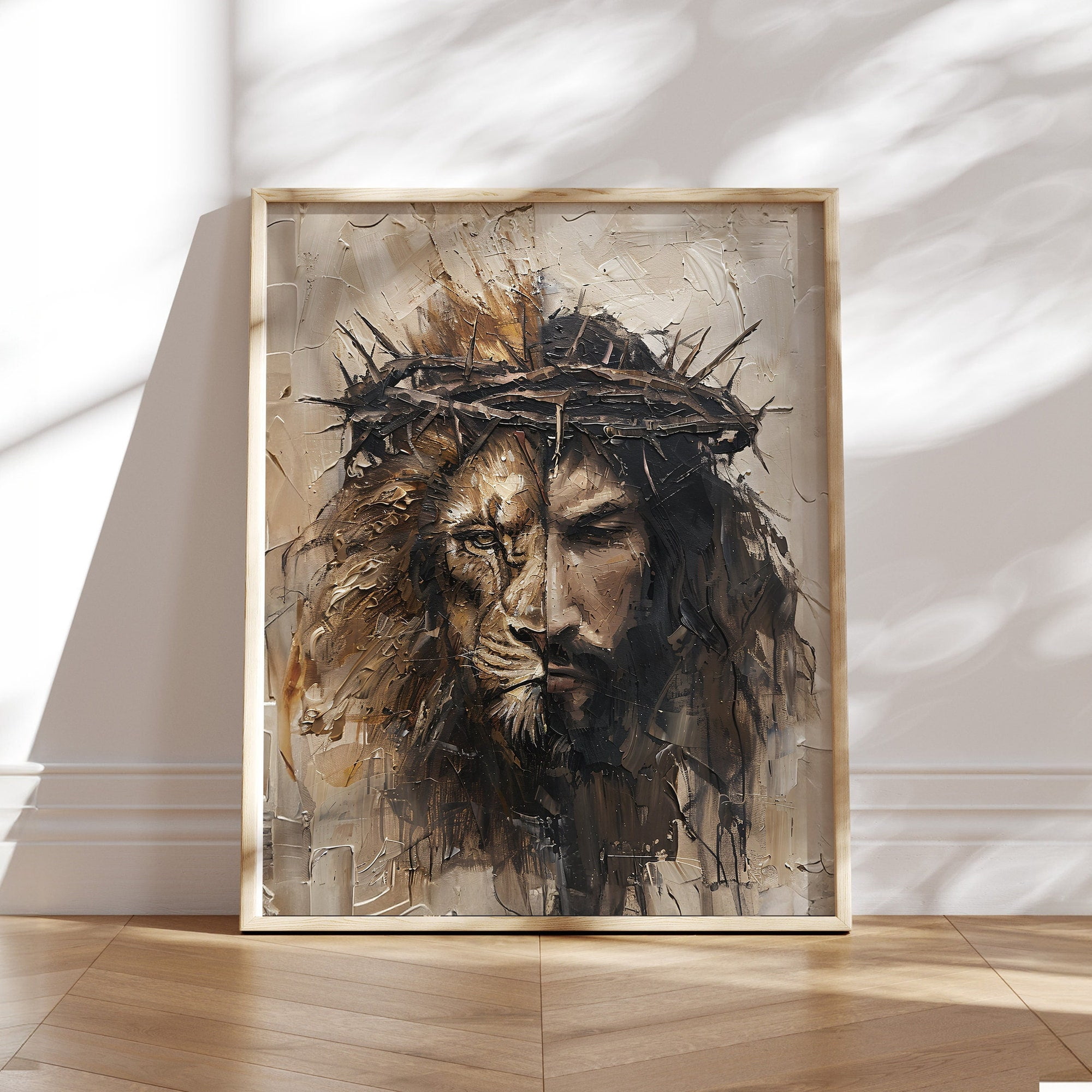 Lion Of Judah Jesus Traditional Christian Wall Art Jesus Painting ...