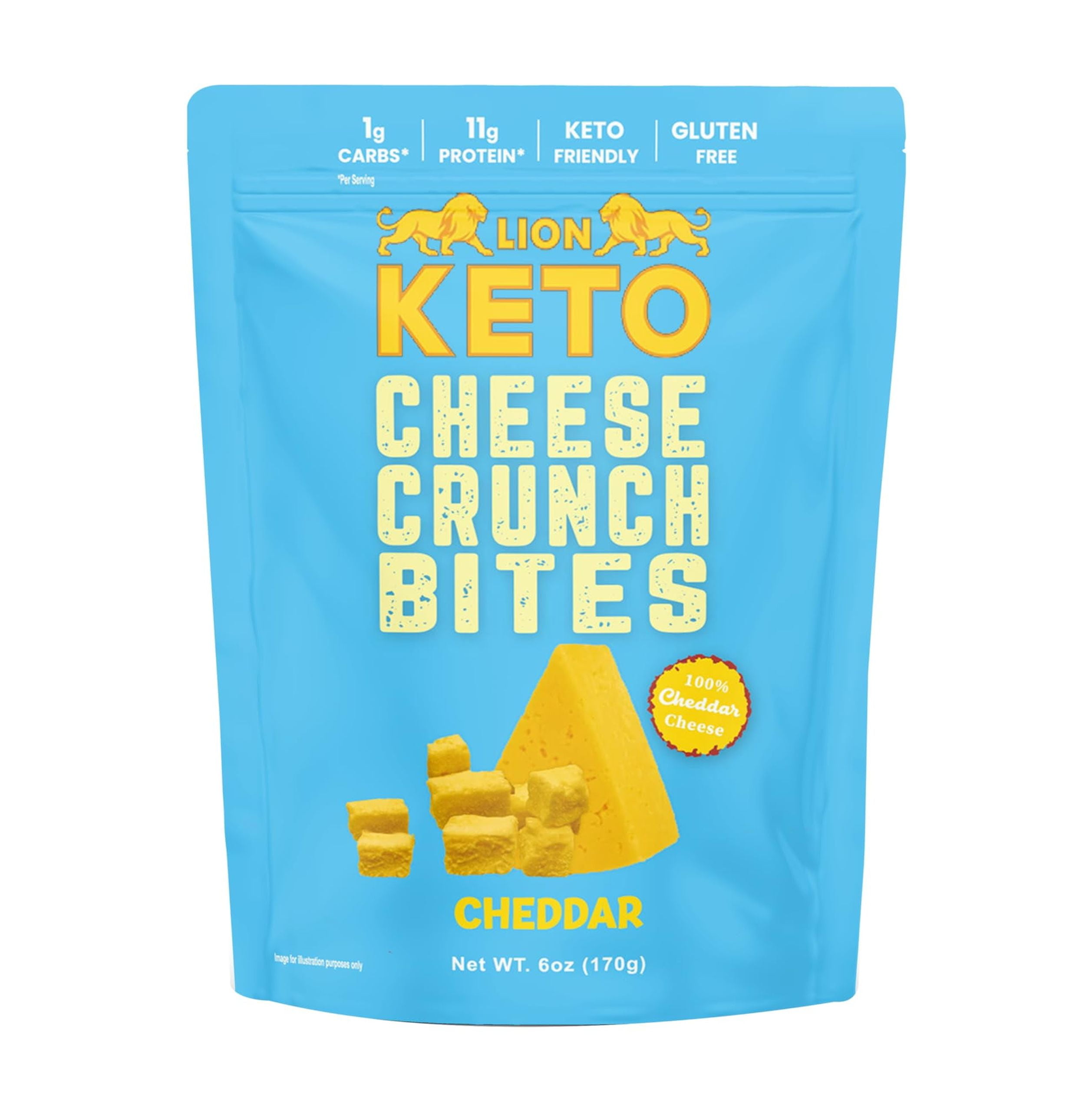 Lion Keto Cheese Crunch STF9 Bites (Original Flavor) - Crunchy Keto Low ...