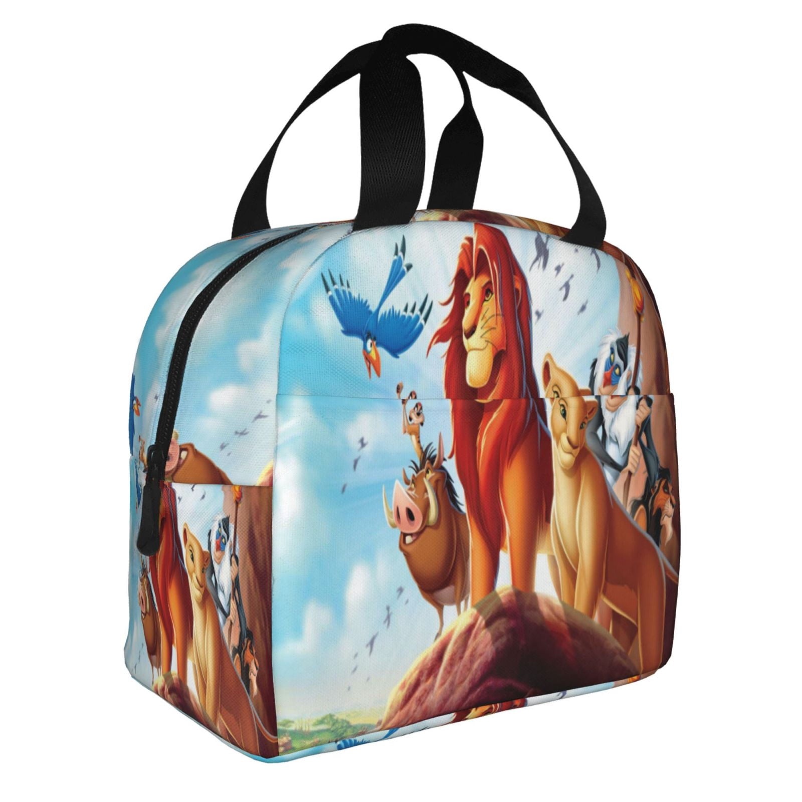 Lion Kin Lunch Bag Insulated Lunch Box Reusable Cooler Cartoon Lunch ...
