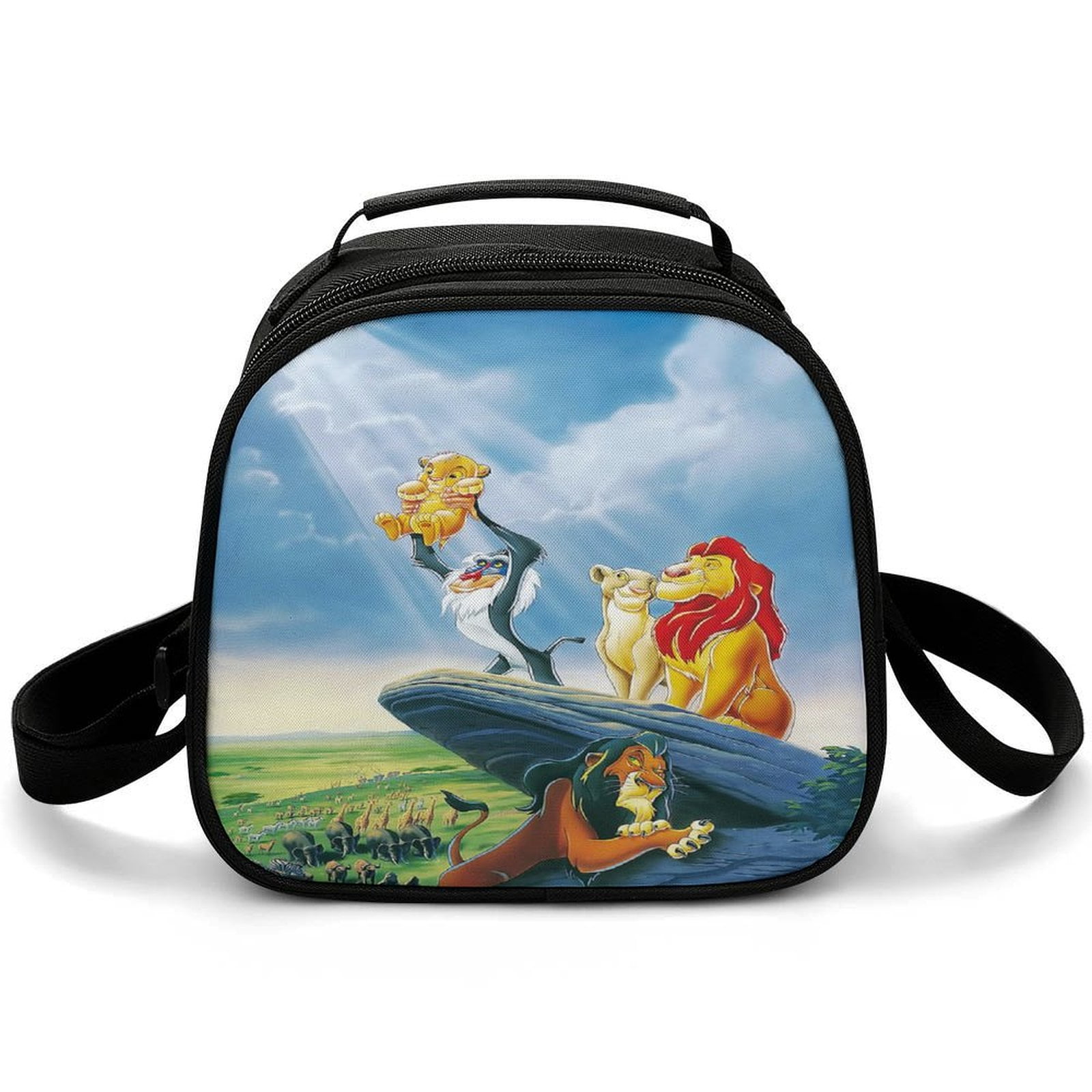 Lion Kin Lunch Bag Small Lunch Box Shoulder Strap Reusable Food Tote ...