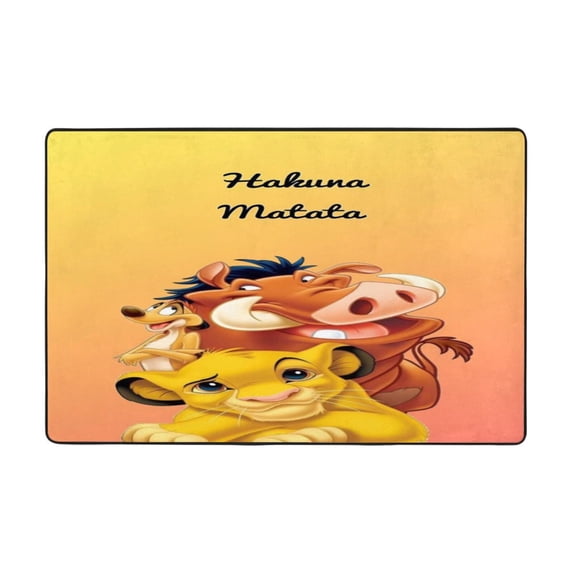 Lion Kin Area Rug Cartoon Rugs Non-Slip Soft Carpet Soft Floor Mats for ...