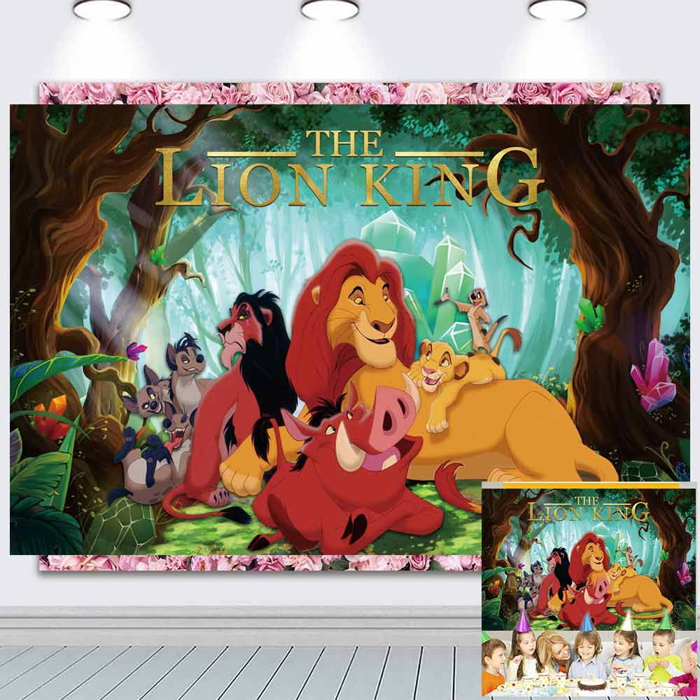 Lion King Backdrop Banner Party Supplies Poster Movie Theme Background ...
