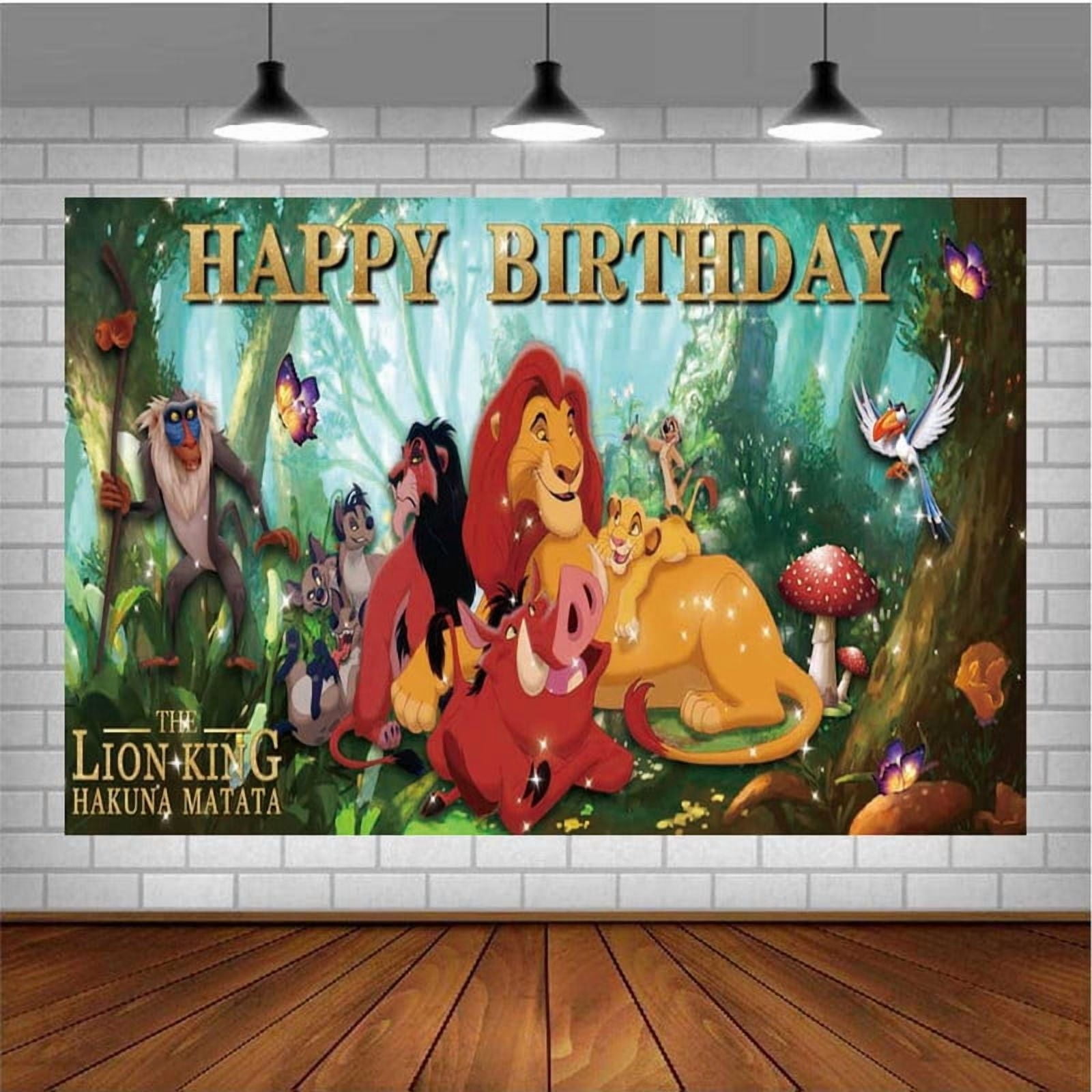 Lion King Post Wall Decor Birthday Banner Backdrop Background Party ...
