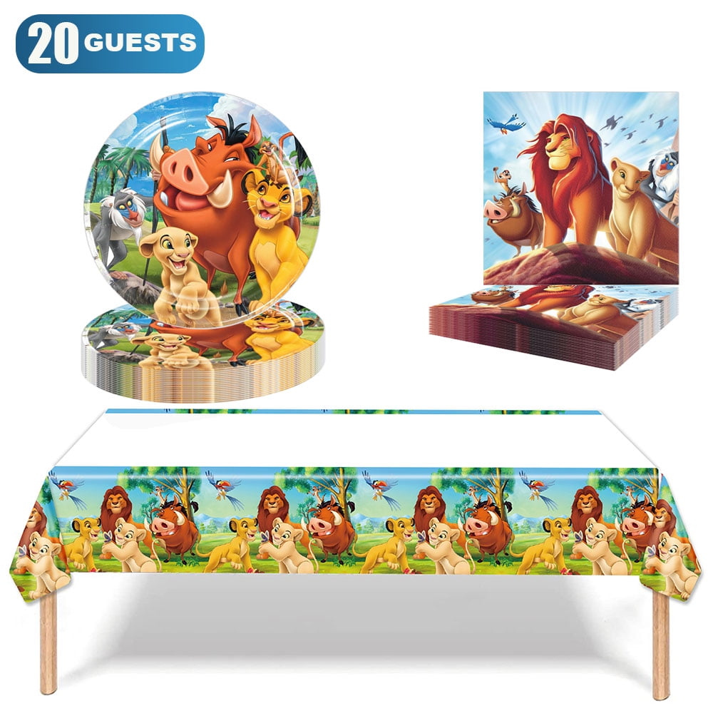 Lion King Birthday Party Decorations Birthday Party Tableware ,20plate ...