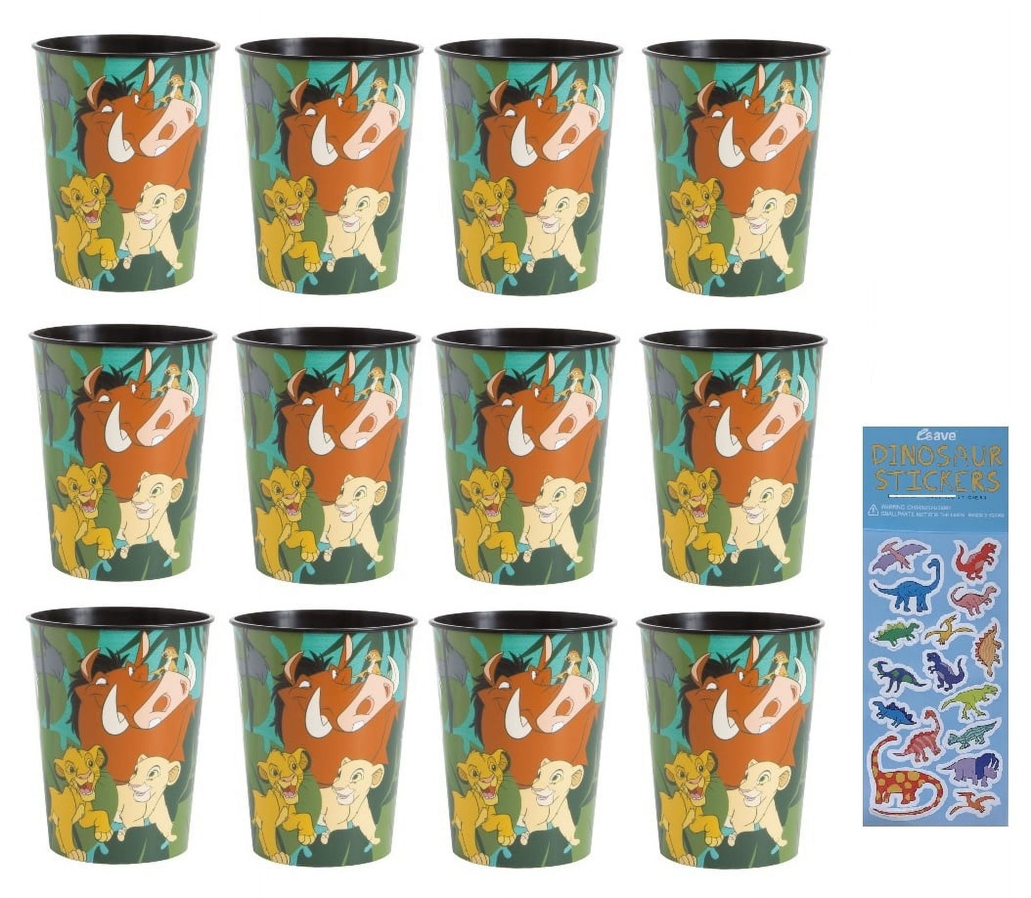 Lion King 16oz Plastic Reusable Favor Cups for Cold Drinks - Birthday ...