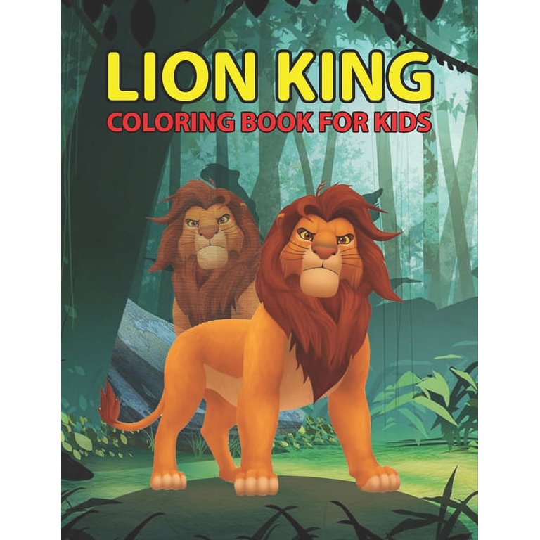 coloring book pages lion king