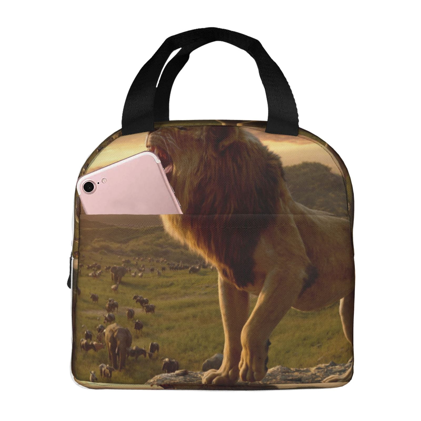 Lion King Drawstring Lunch Bag Cute Insulated Lunch Bag Container ...