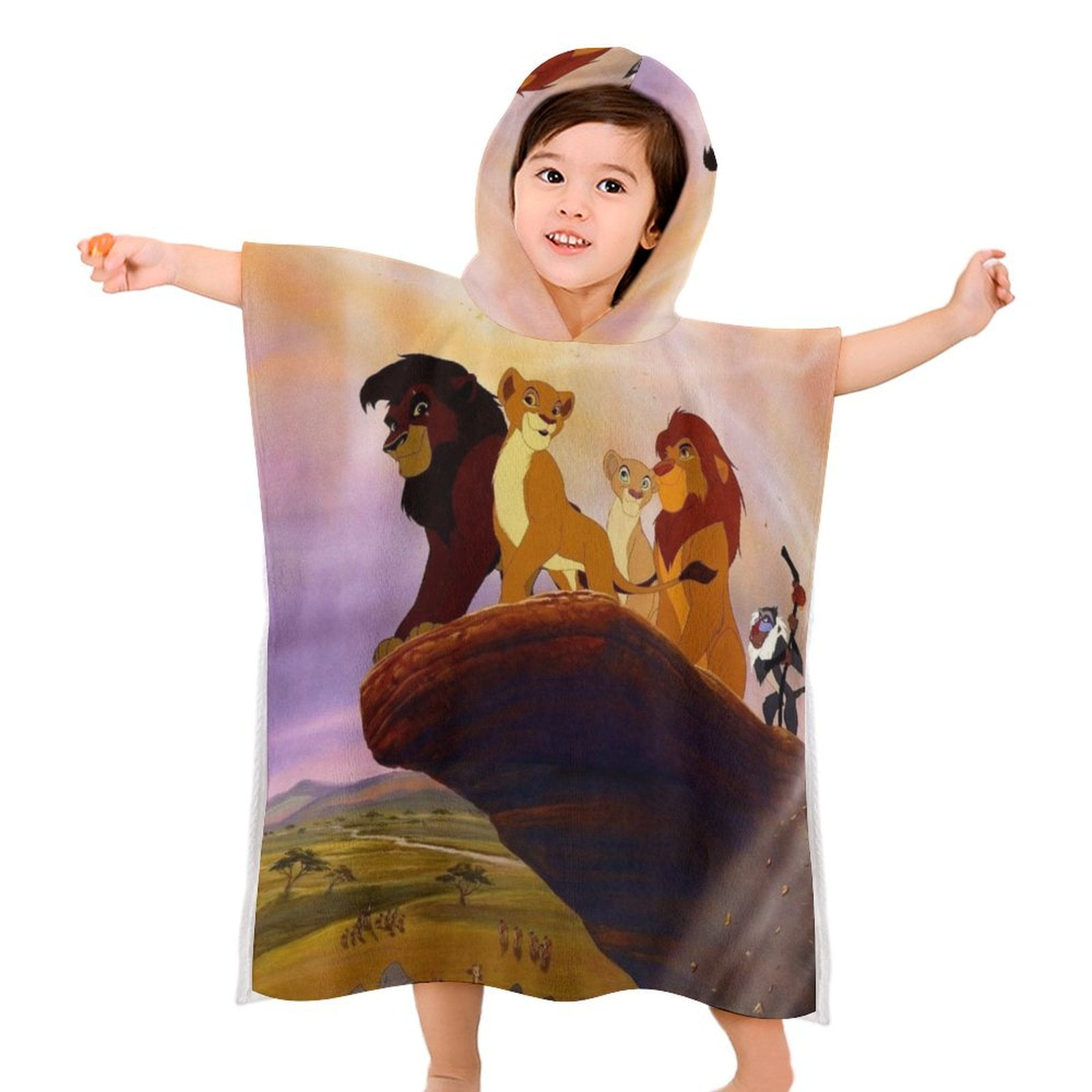 The Lion King Hooded Towels for Kids - Soft Kids Beach Towel for 3-10 ...