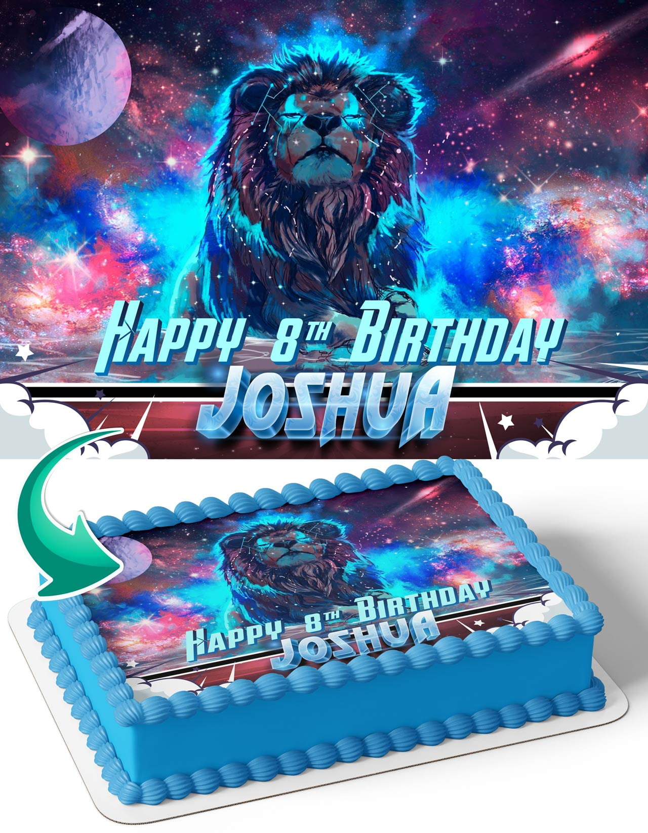 Lion King LK 2021 Edible Image Cake Topper Personalized Birthday Sheet ...