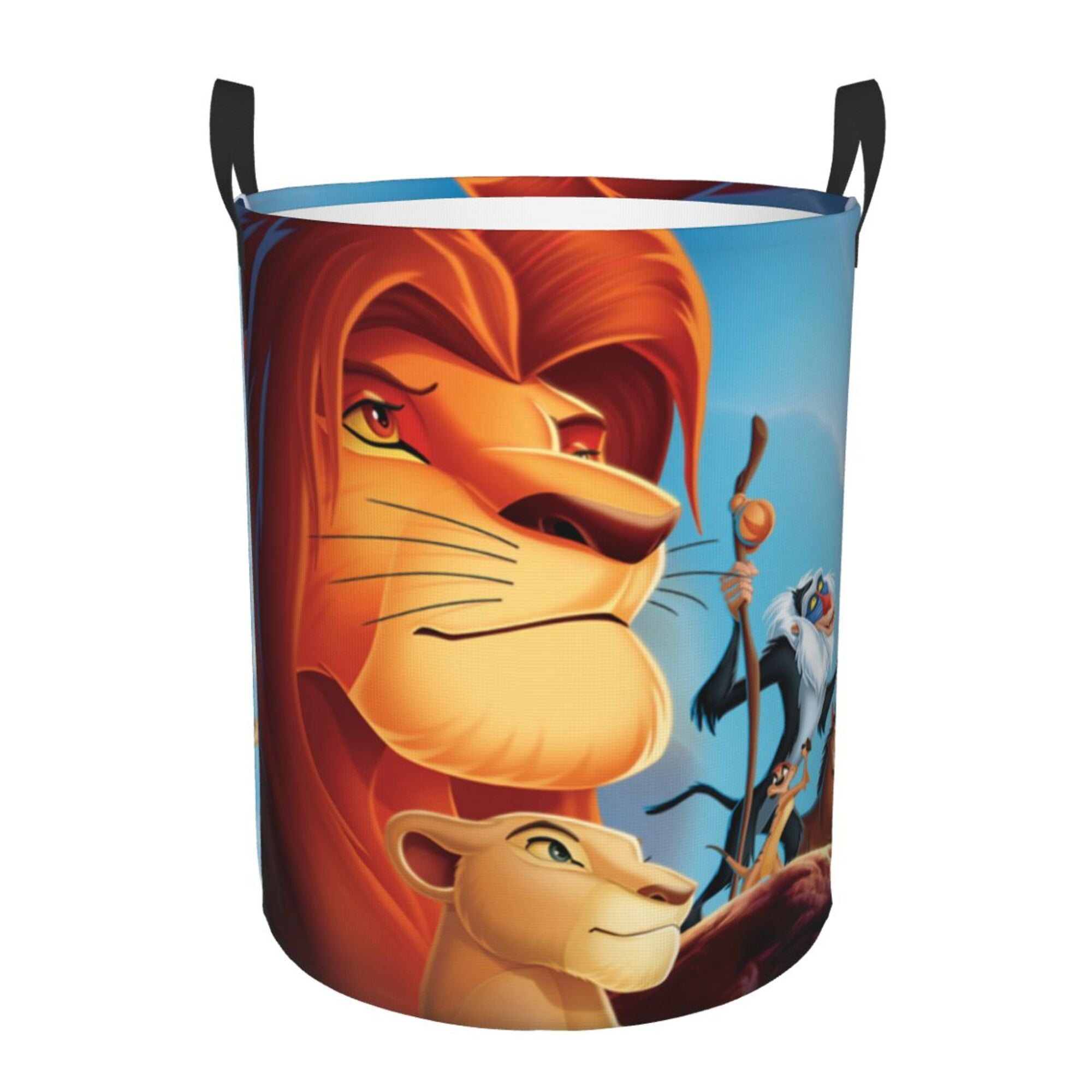 The Lion King Laundry Hamper Basket, Waterproof Collapsible Circular ...
