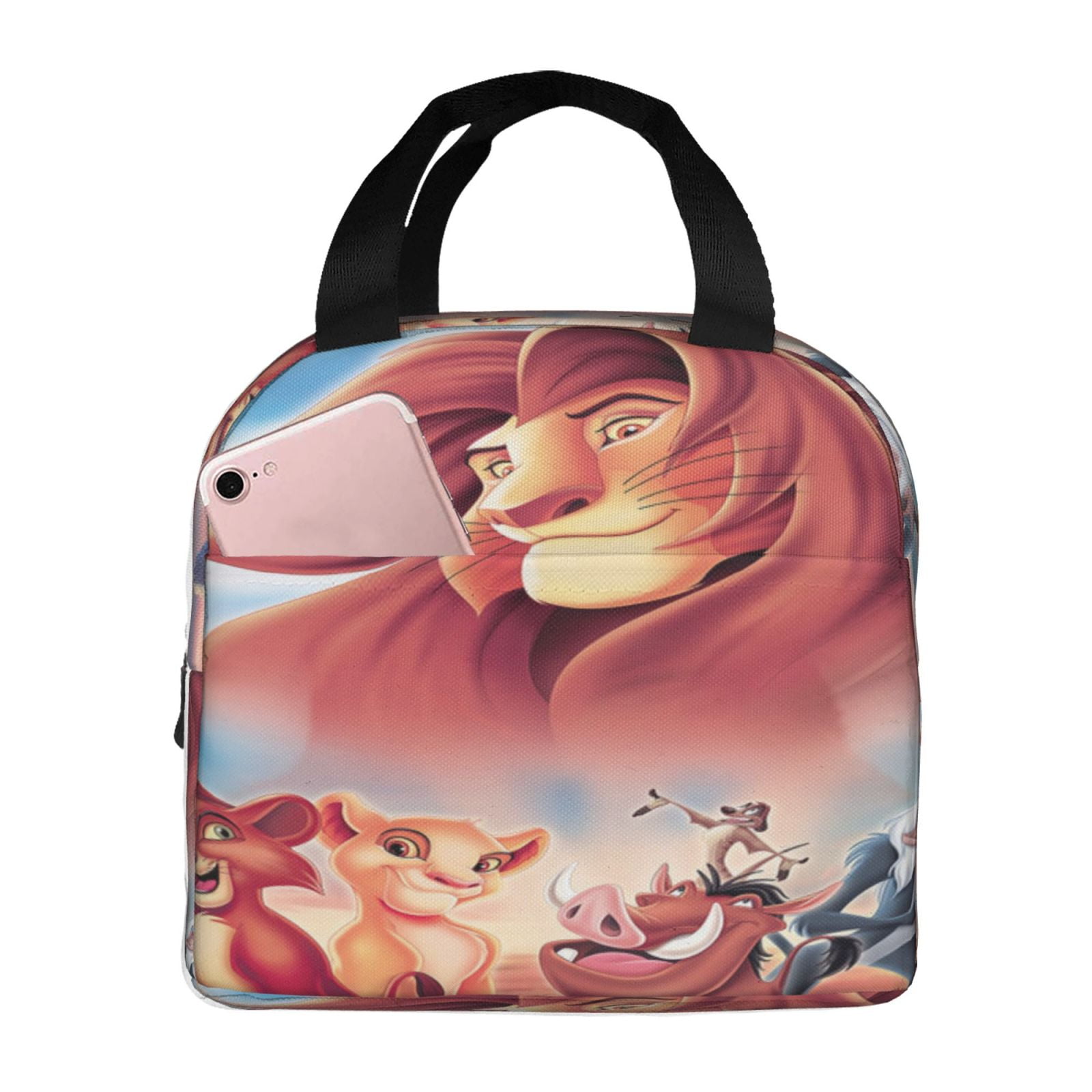 Lion Kin Lunch Bag Insulated Lunch Box Reusable Cooler Cartoon Lunch ...