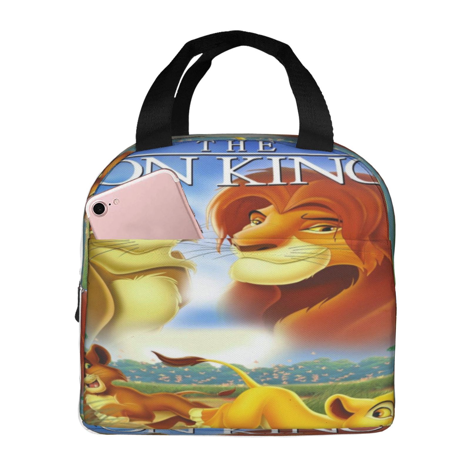 Lion Kin Lunch Bag Insulated Lunch Box Reusable Cooler Cartoon Lunch ...