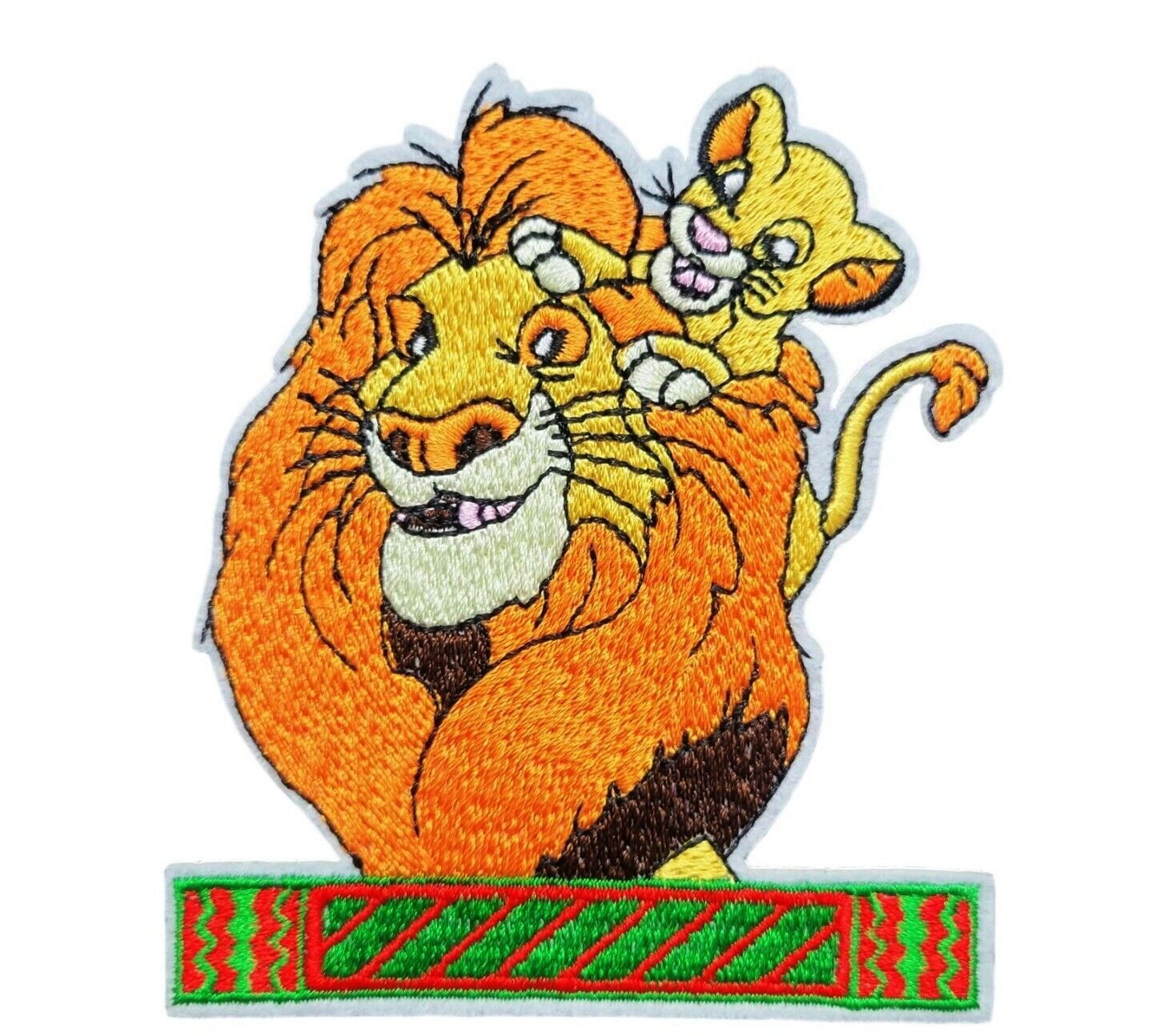 Lion King Mufassa and Simba 3.5 Inch Tall Iron On Patch - Walmart.com