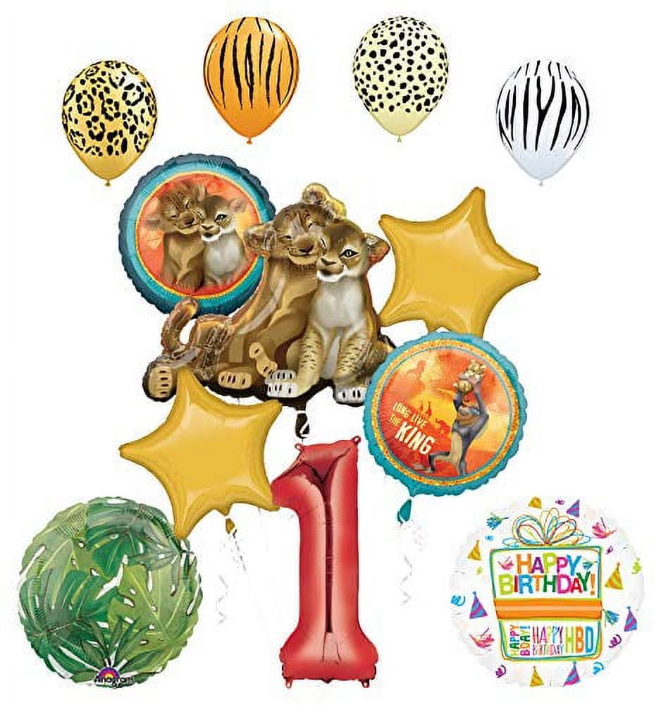 The Lion King 1st Birthday Balloon Bouquet, Simba and Nala, Safari ...