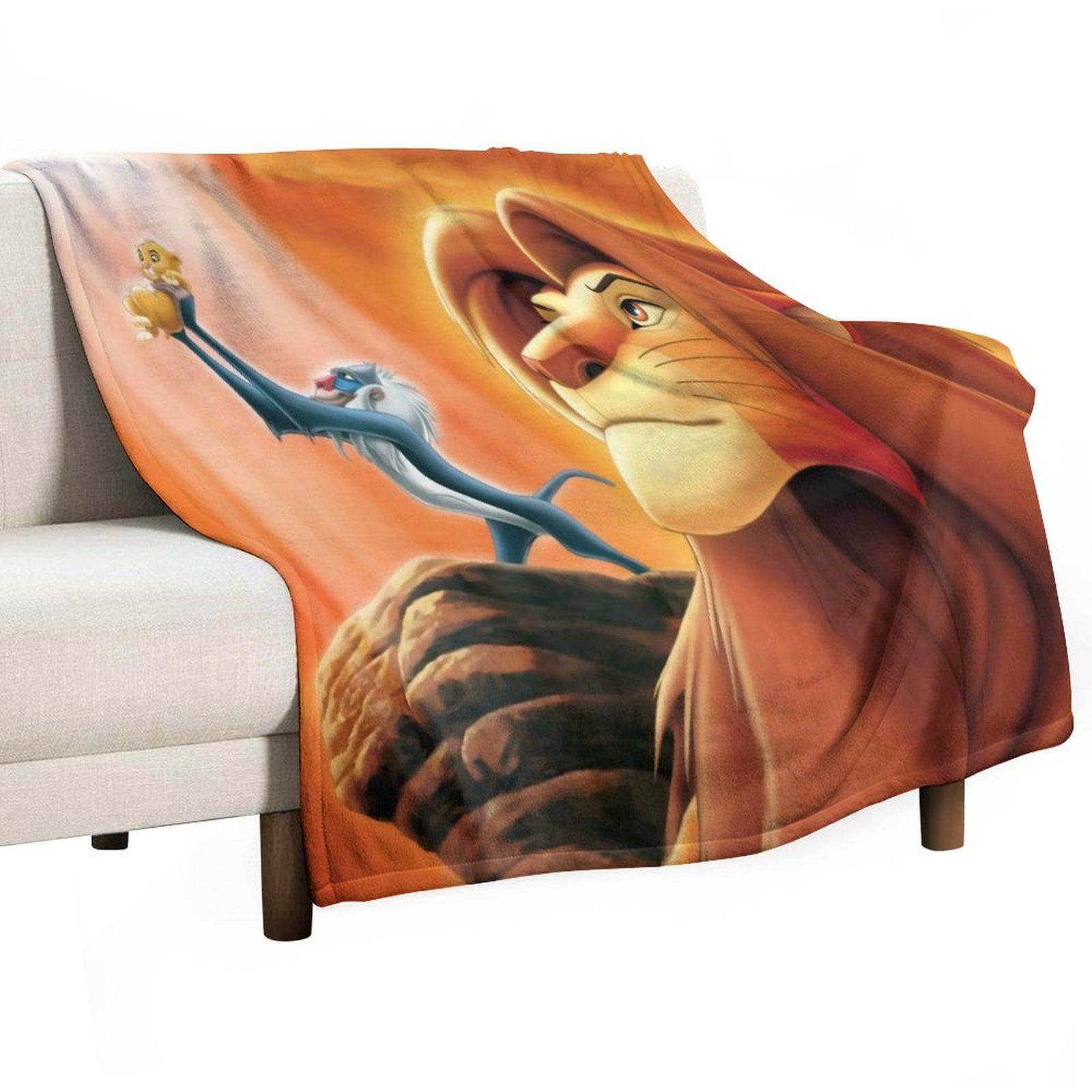 Lion King Pride Simba Friends Boys And Girls Super Plush Throw Blanket ...
