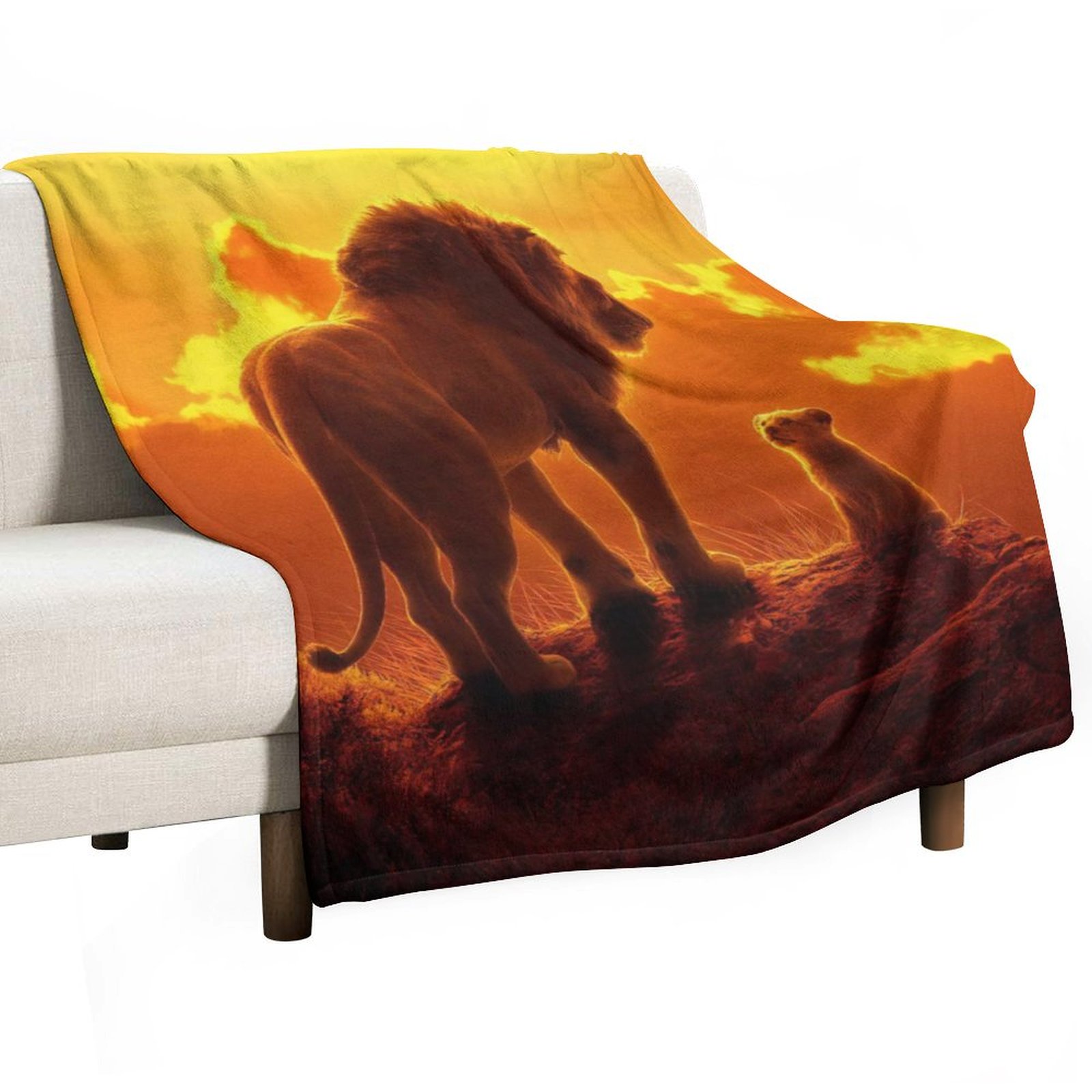 Lion King Pride Simba Friends Boys And Girls Super Plush Throw Blanket ...