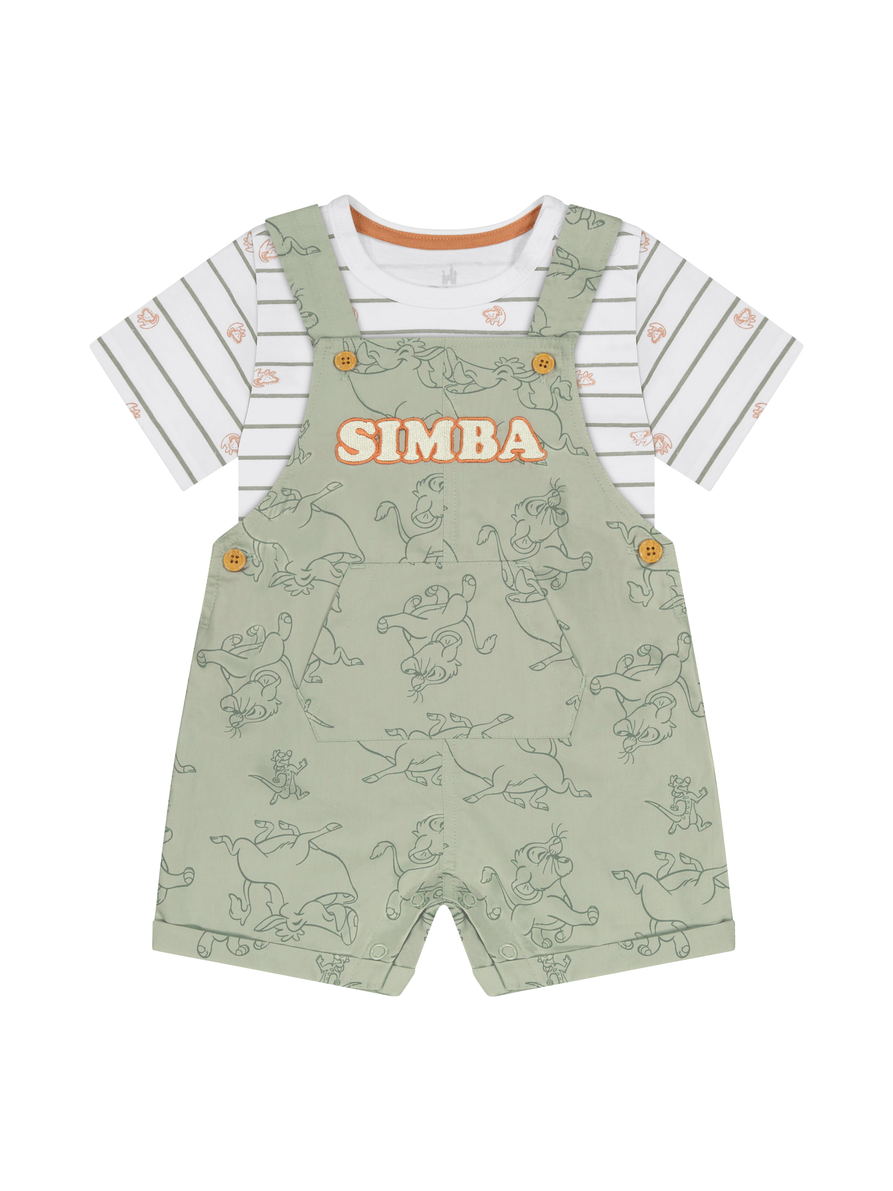 The Lion King Simba Baby Boy Shortall Set, Newborn-24 Months ...