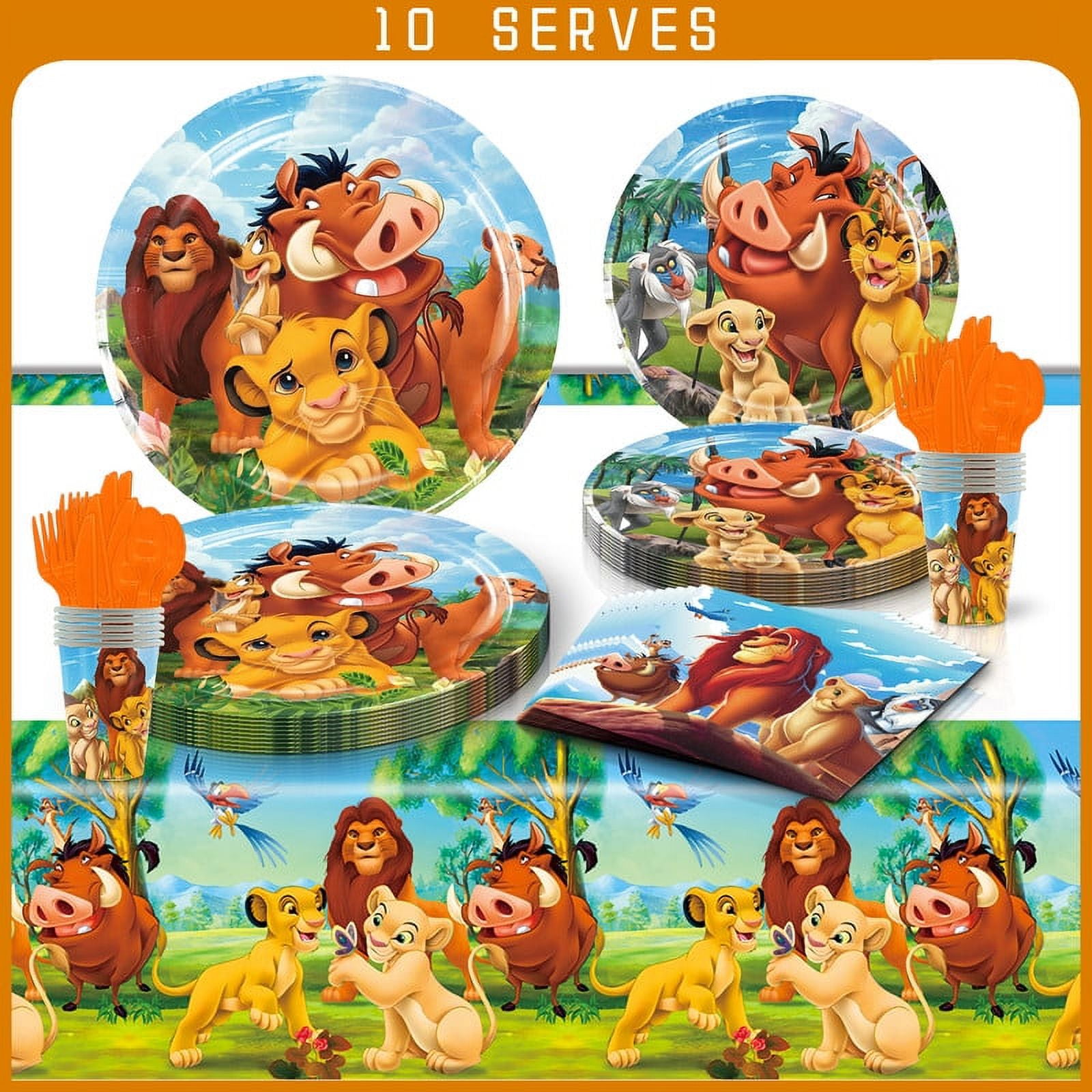 Lion King Simba Birthday Decorations Plates Tableware Party Supplies ...