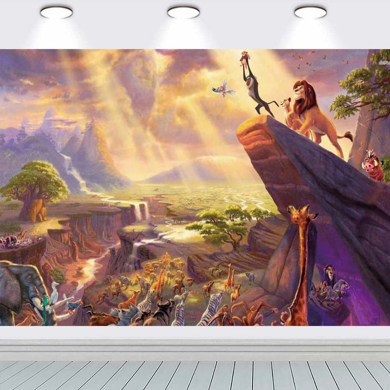 Lion King Simba Poster Backdrop Banner Party Supplies Birthday ...